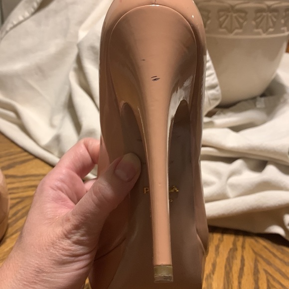 Prada | Shoes | Prada Authentic Heels With Platform Size 4 Beautiful ...